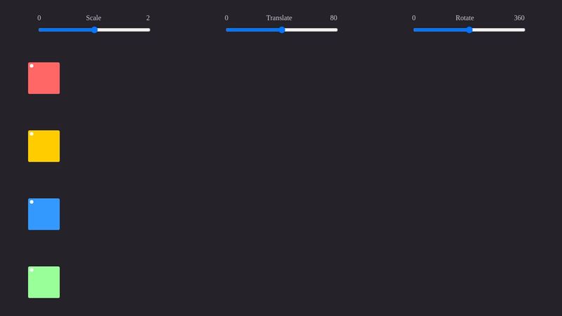 Css variables animation slider