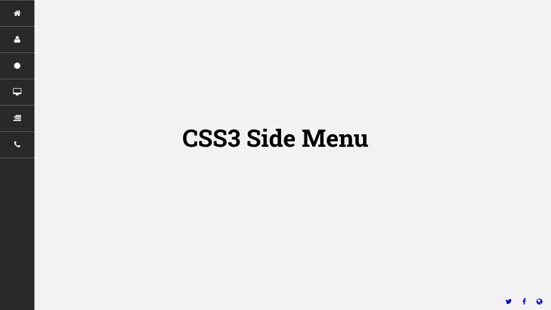 DailyUI - CSS3 Slide Out Menu Item on Hover