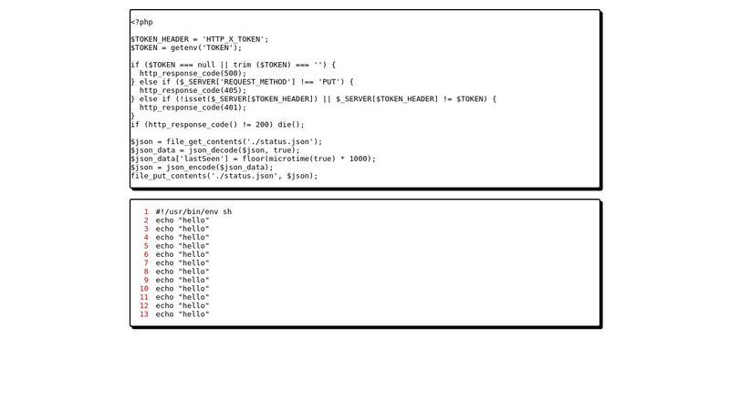 Line Number Code Block