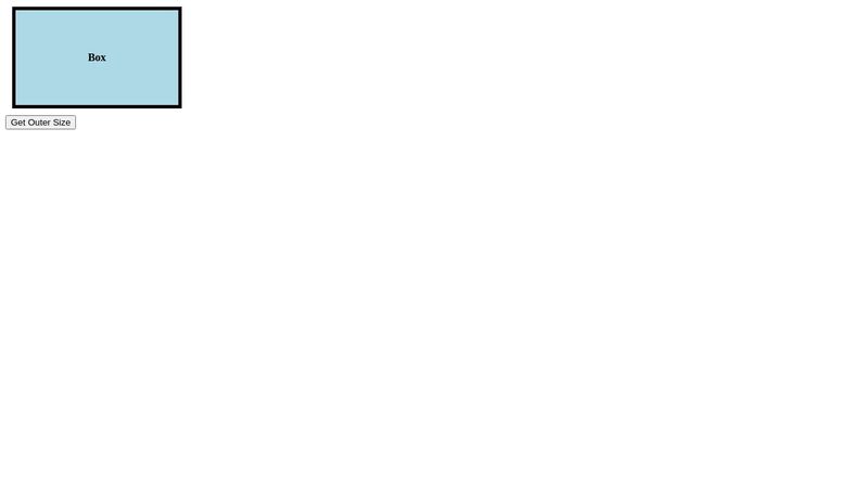 jQuery TGet Outer Dimensions – outerWidth() & outerHeight()