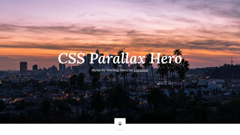 CSS Parallax Hero