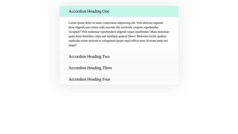 Pure CSS Accordion (Checkbox Hack)