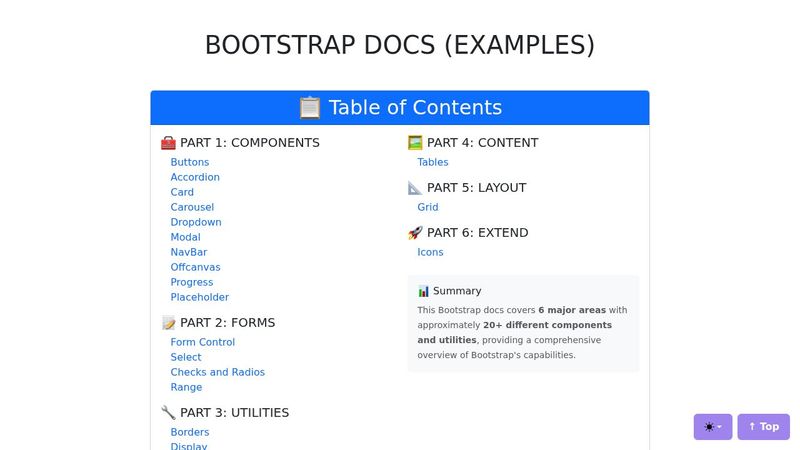 BOOTSTRAP DOCS