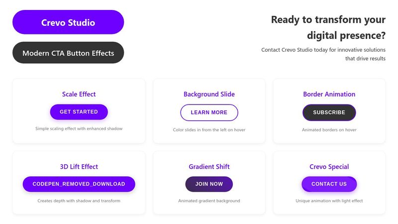 CSS-Only Button Animations
