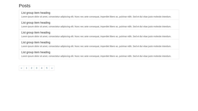 Step #1 - Pagination with Laravel and AngularJS