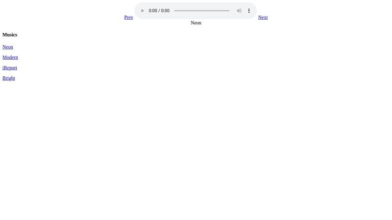 HTML 5 Audio Playlist