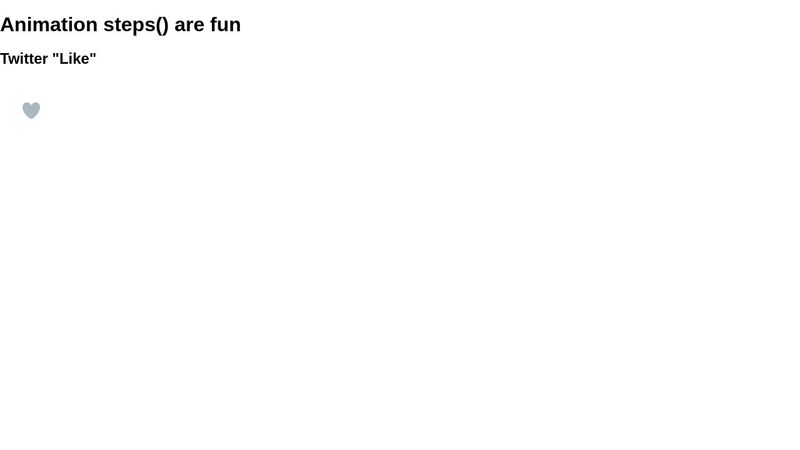 CSS Animation steps() are fun!