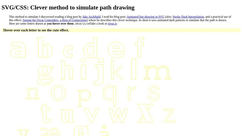 Simulate SVG paths are drawn using CSS animation