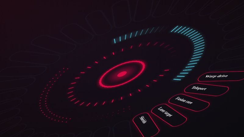 Warp Drive! A pure CSS 3D Radial Menu