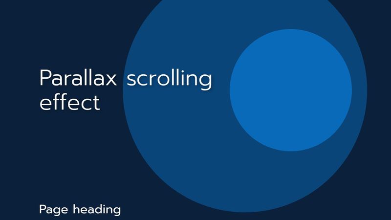 Parallax scroll
