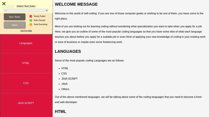 Fork Me! FCC: Technical documentation page project