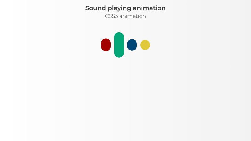 CSS3 Sound playing animation