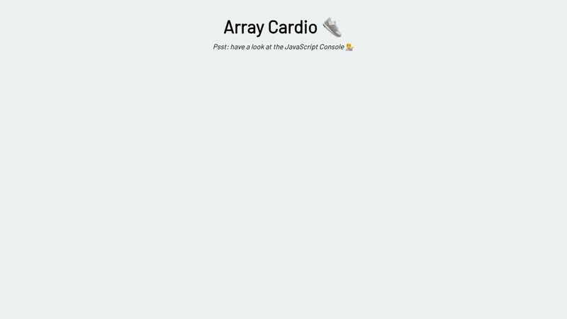 JavaScript30: 04 - Array Cardio 1