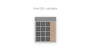 Pure css calculator