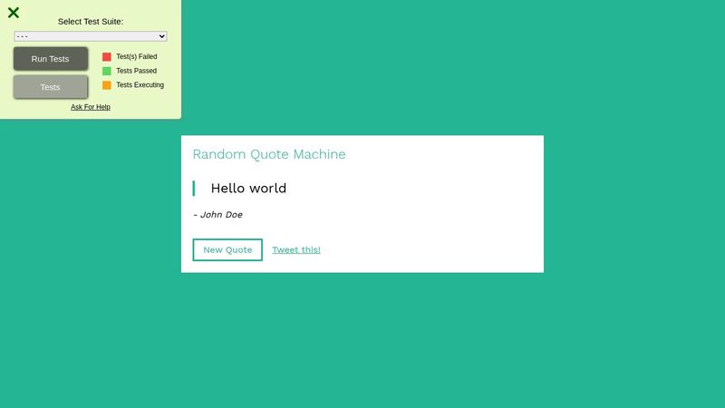 Random quote machine - freecode camp