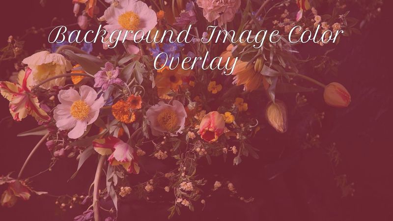 Background Image Color Overlay Solid or Gradient CSS ONLY