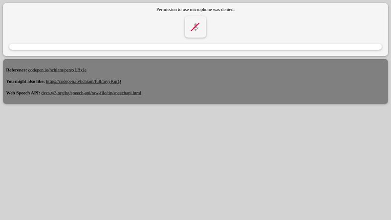 Webkit Speech Recognition API - test