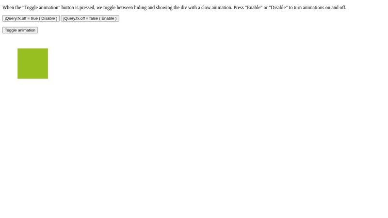 JQuery .jQuery.fx.off()