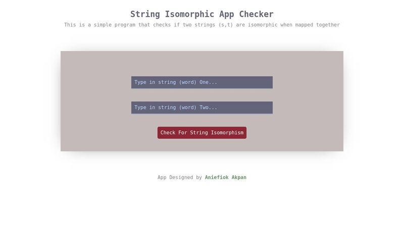 String Isomorphic App Check