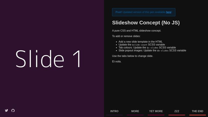 Slideshow Concept (No JS)