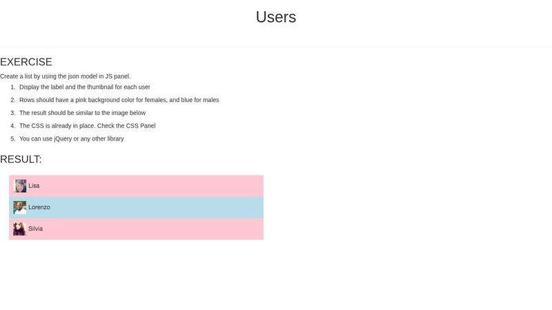 Simple jQuery List - Exercise 1