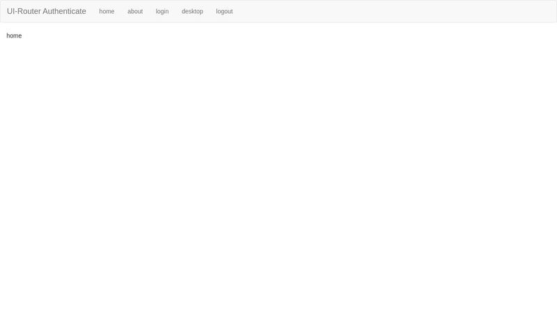 Angular - UI-Router - Authenticate