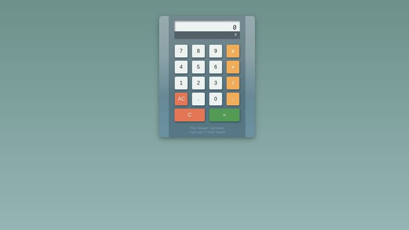 Free Code Camp - Javascript Calculator (Finished)