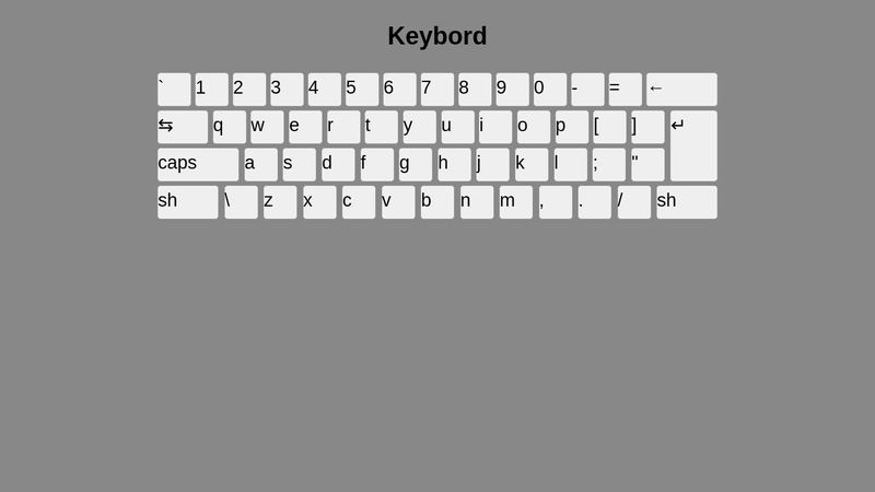 Keybord - flex -- in progress