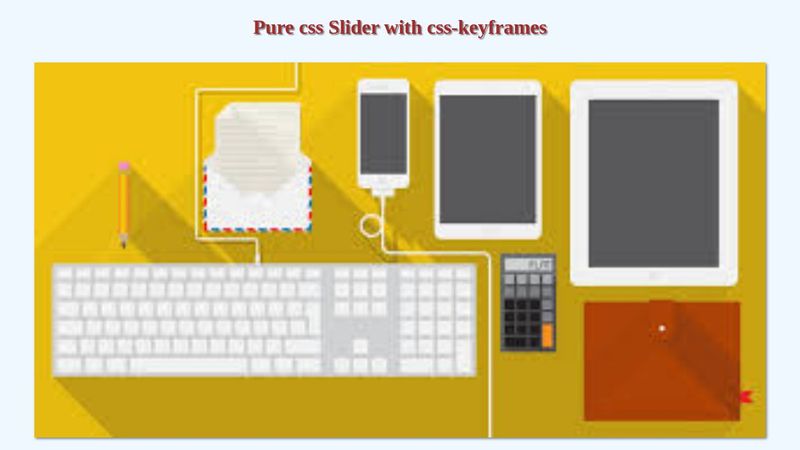 Pure css slider