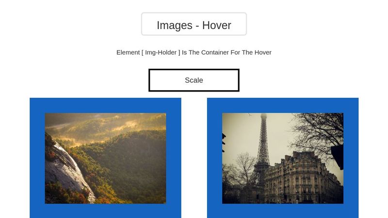 Pure Html , Css [ Image Hover ]