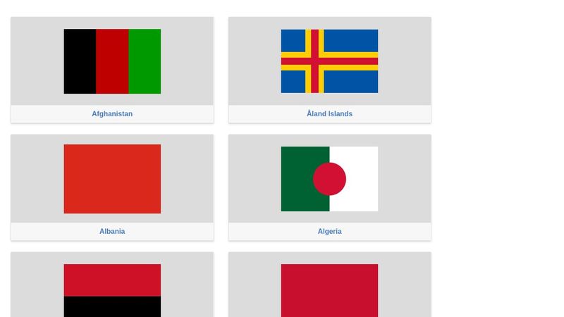 css country flags