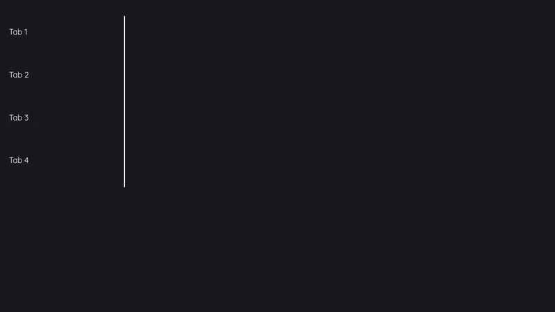 Animated Vertical Tabs