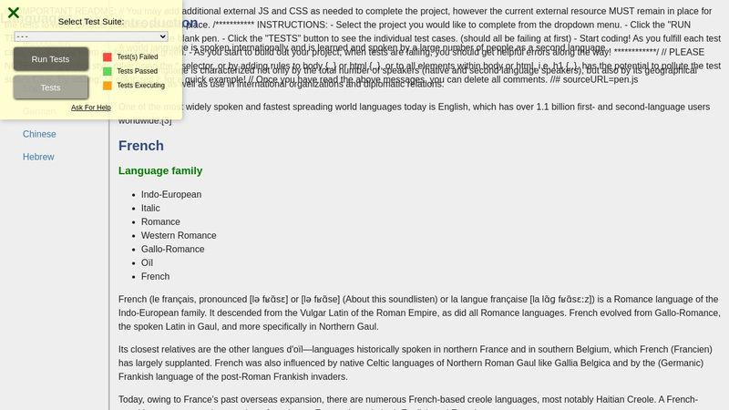 FCC - Responsive Web Design Projects #3 - Build a Technical Documentation Page