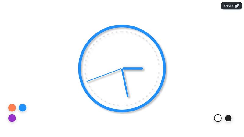 Minimal JS Clock
