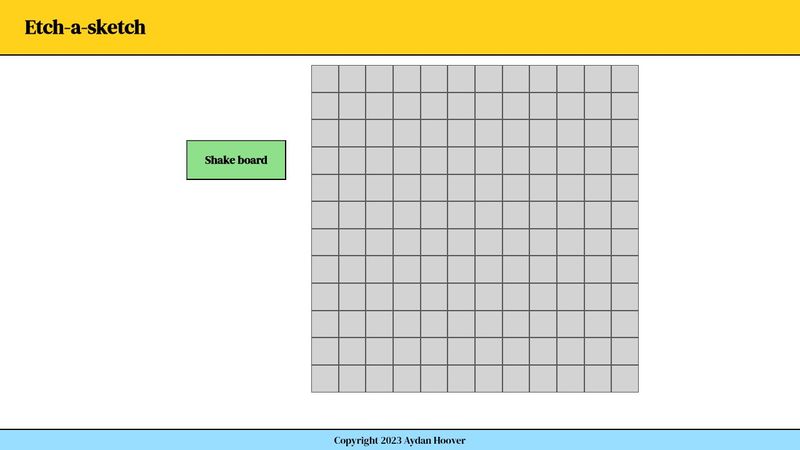 Etch-a-sketch