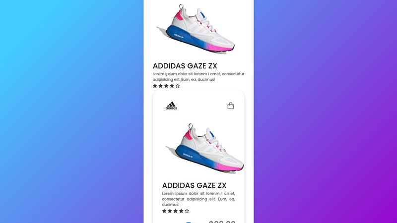 Animated Product Card Using Html Css And Javascript 8635