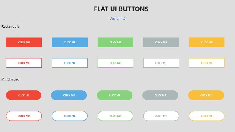 FLAT UI BUTTONS