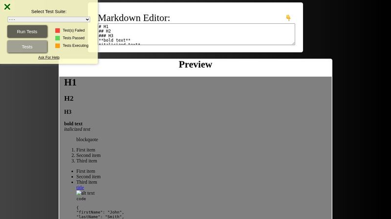 Markdown Previewer