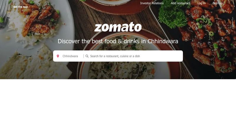 Zomato using HTML and CSS
