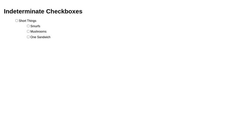 Indeterminate Checkboxes in jQuery