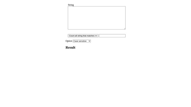 Count String The Matches using Regex Count String The Matches using Regex
