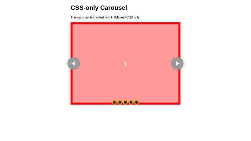 A CSS-only Carousel Slider