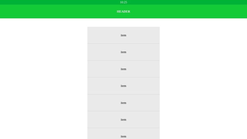 Scroll Header - iScroll