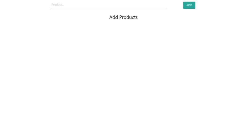 Product List (React JS)