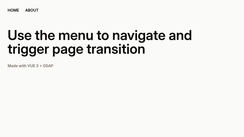 vue 3 GSAP page transition - wave