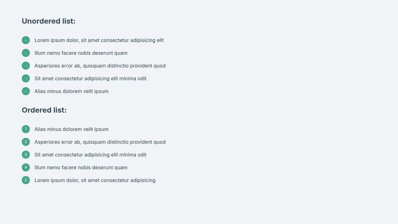 Unordered and Ordered Lists with Auto-Increment Using Pseudoclasses