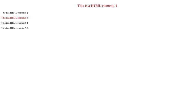 How to style HTML elements in JavaScript