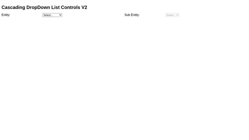 Cascading DropDown List Controls V2