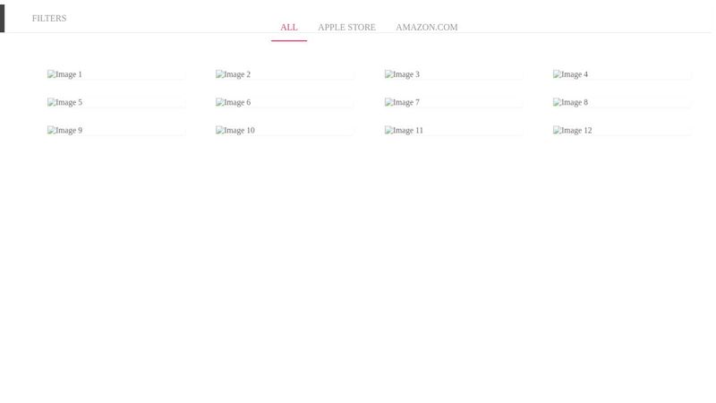 CodePen Home Complete Product Grid with Filters