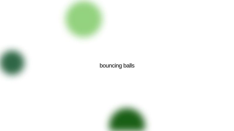 02: Bouncing balls with collision detection